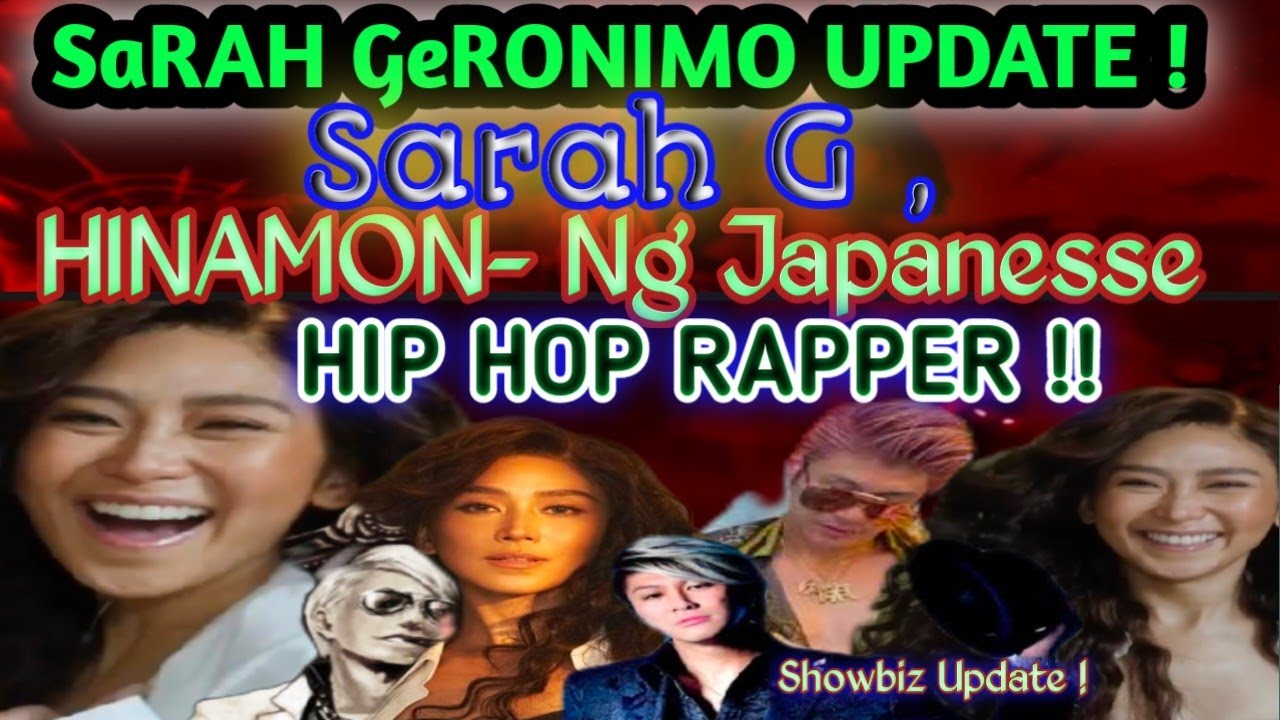 SARAH GERONIMO UPDATE !! HINAMON NG JAPANESE HIP HOP RAPPER #sarah # ...
