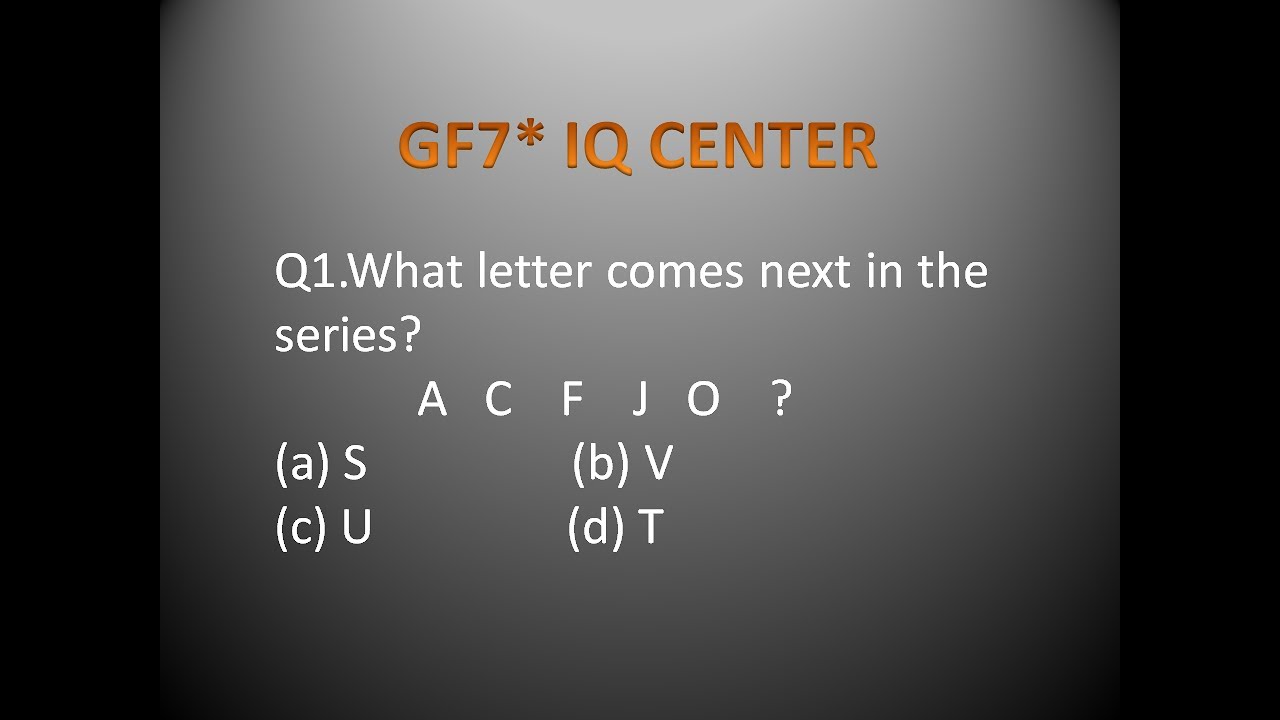 IQ TEST ONLY A GENIUS CAN ANSWER - YouTube