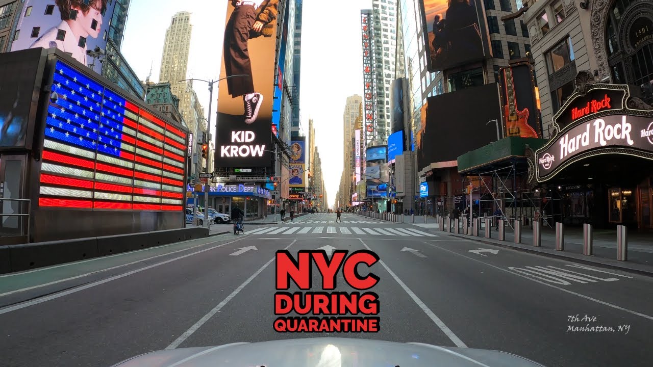 Driving Through Manhattan During Quarantine | NYC On PAUSE | Empty NYC ...