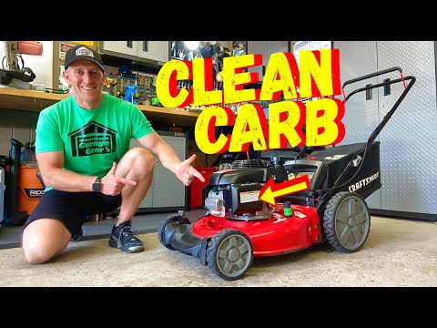 How To CLEAN A HONDA GCV160 CARBURETOR For Beginners (Craftsman, Troy-Bilt & Toro Mowers)