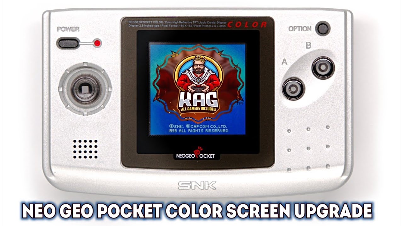 Neo Geo Pocket Color Screen Upgrade - YouTube