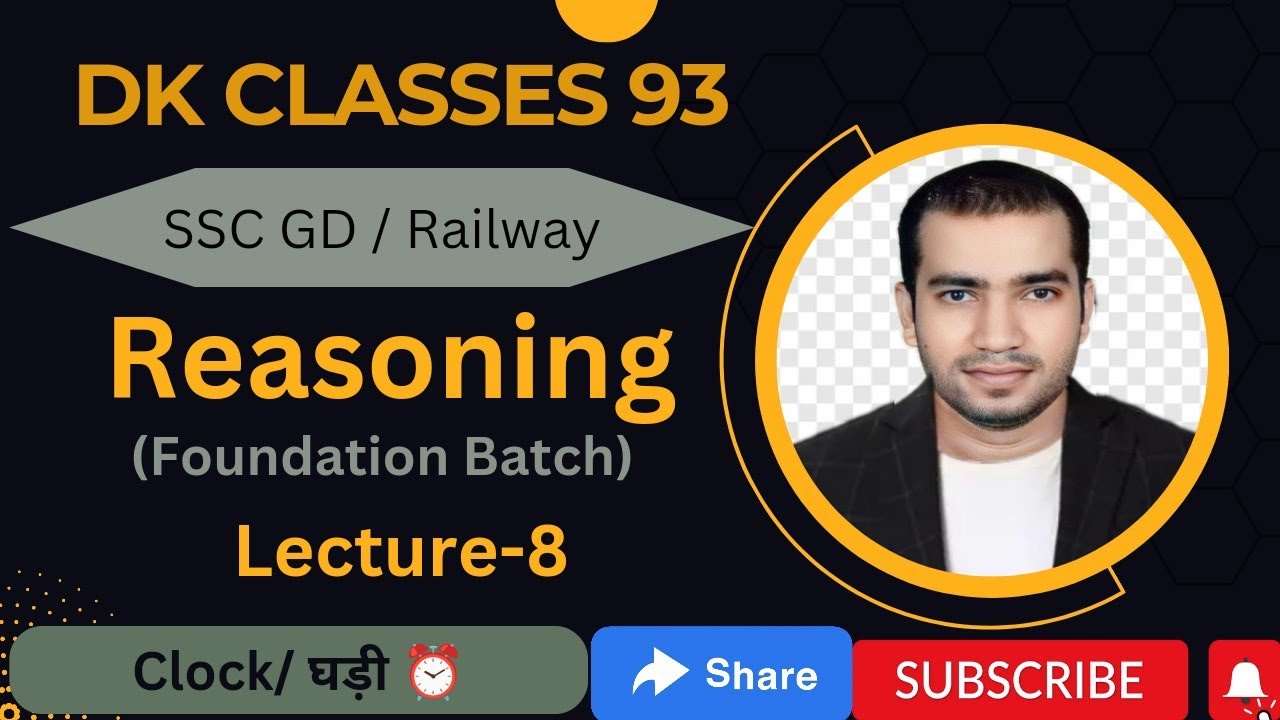 Clock 02 l घड़ी ll SSC GD ! Railway ll Reasoning Tricks ll !! by ...