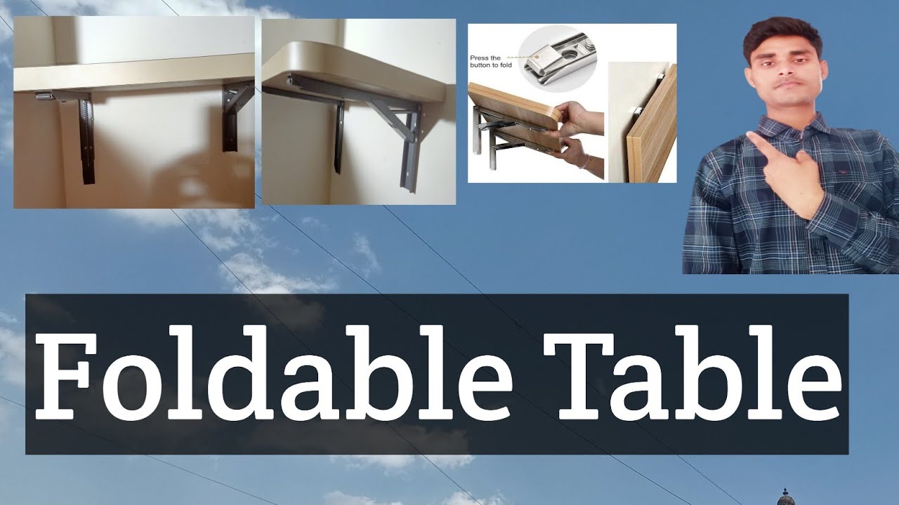 How to make a wall mount folding table || space seving_A 2 Z prosess ...