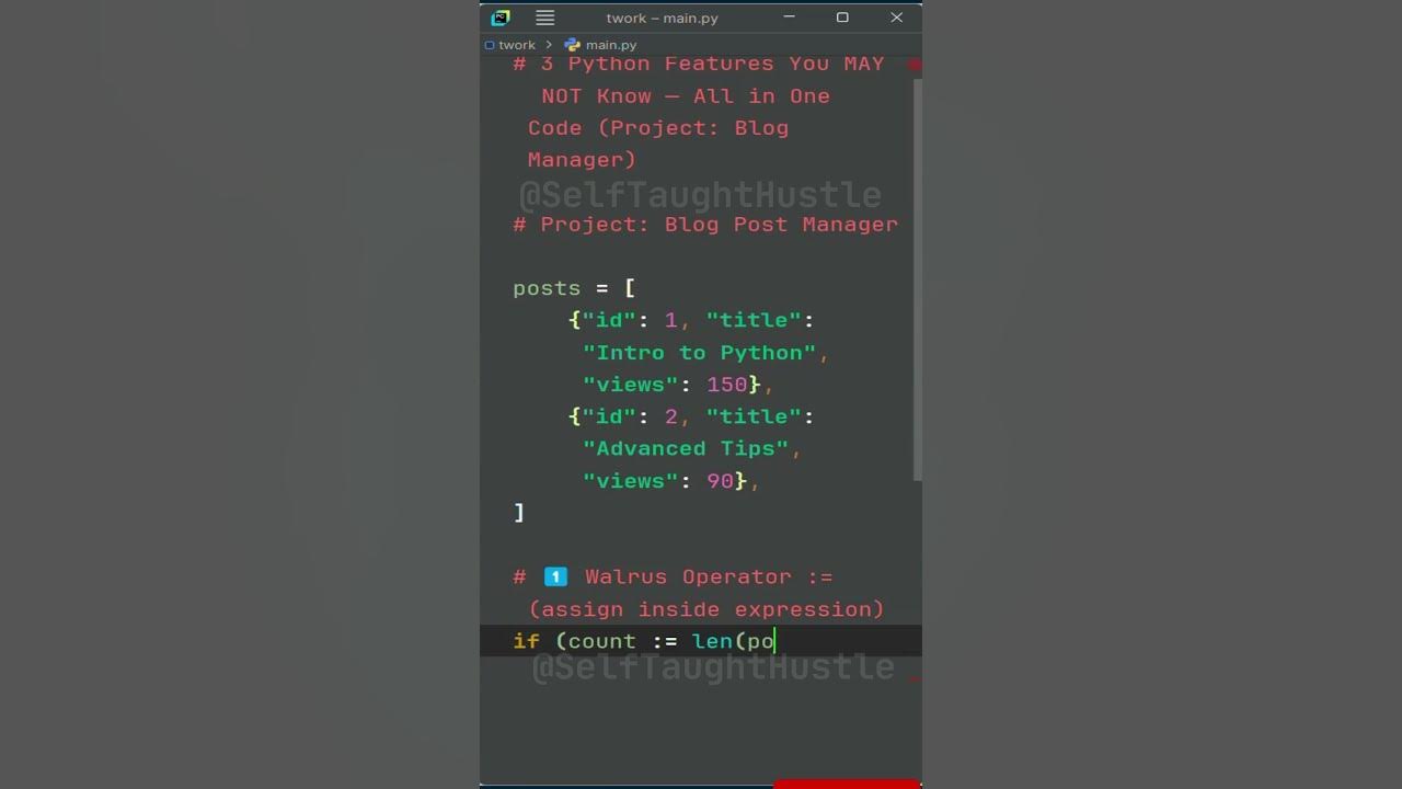 3 Python Features You MAY NOT Know — All in One Code Project Blog ...