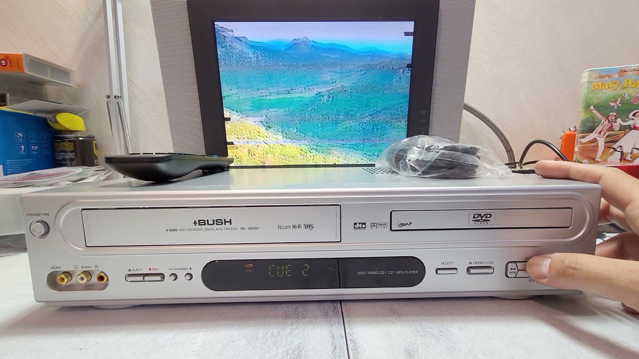 VIDEOREGISTRATORE VHS DVD PLAYER BUSH DVHS4 6 TESTINE HI-FI ANCORA ...