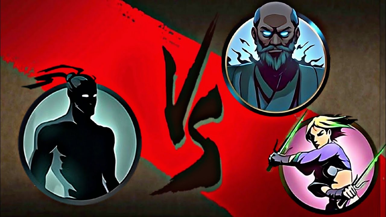 Shadow Fight Shades New Shadow Vs Evil Sensei - YouTube