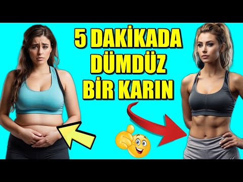 DÜZ BİR KARIN İÇİN 5 DAKİKADA YAPABİLECEĞİNİZ EGZERSİZLER