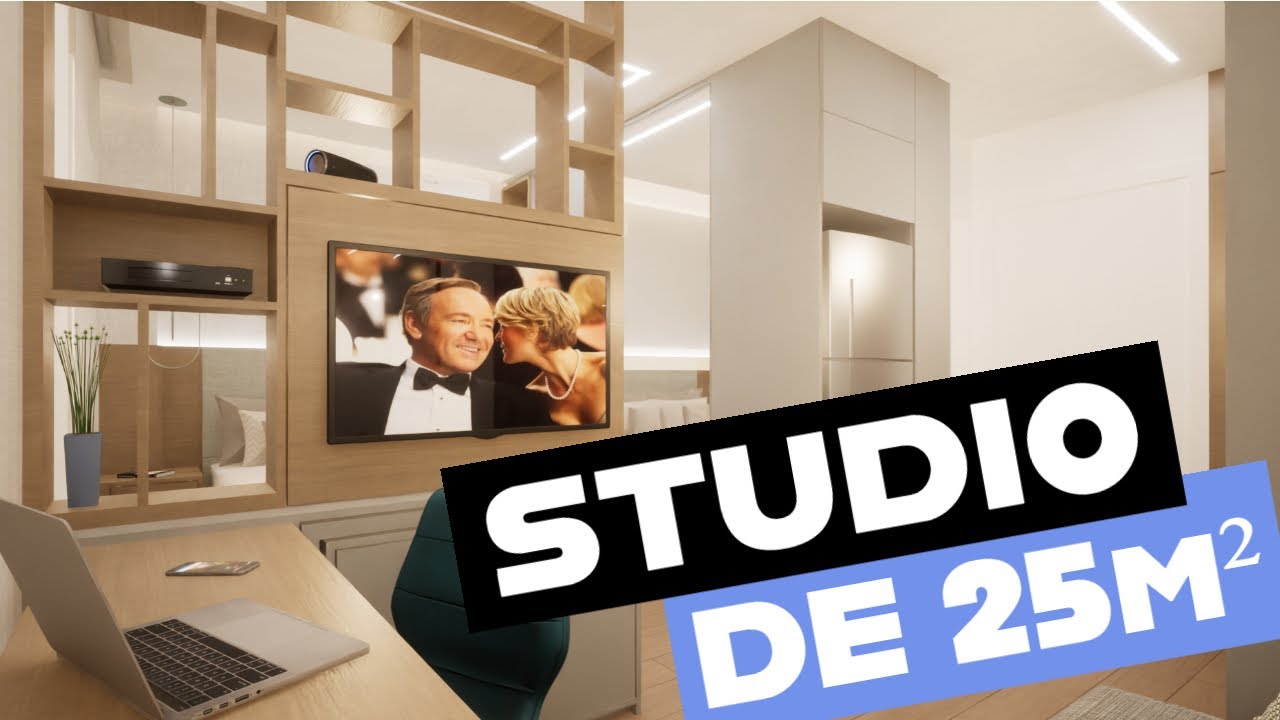 Studio de somente 25m² | Por dentro do projeto - YouTube