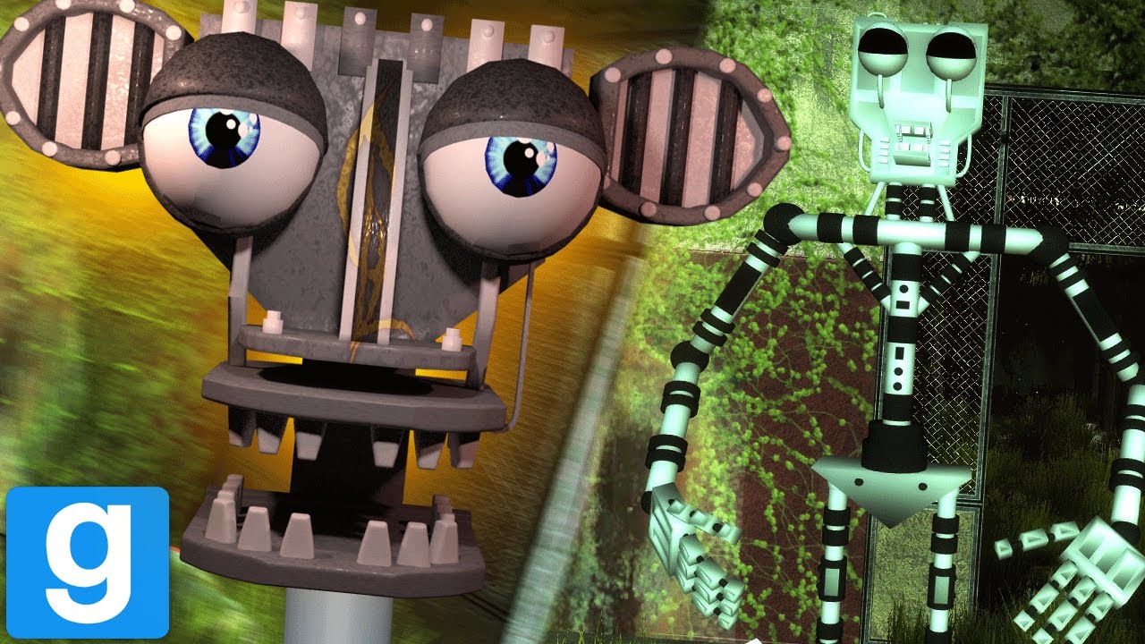 CHASED BY THE FNAF ENDOSKELETON ANIMATRONIC || GMOD FNAF (Five Nights ...