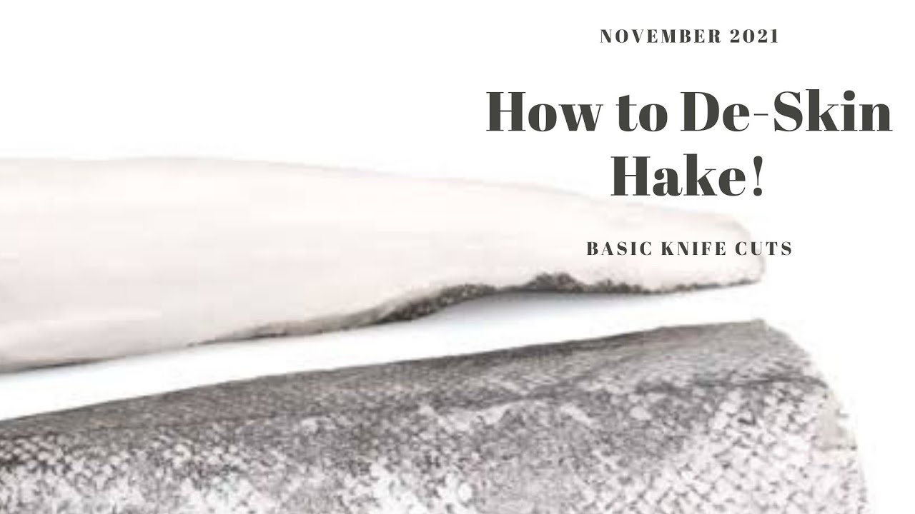 How to de-skin Hake|How to cut Julienne from Zuchinni Practical Cooking ...