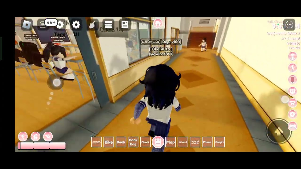 24 jam jadi Oka ruto yang pemalu di sekolah yandere simulator buat para ...
