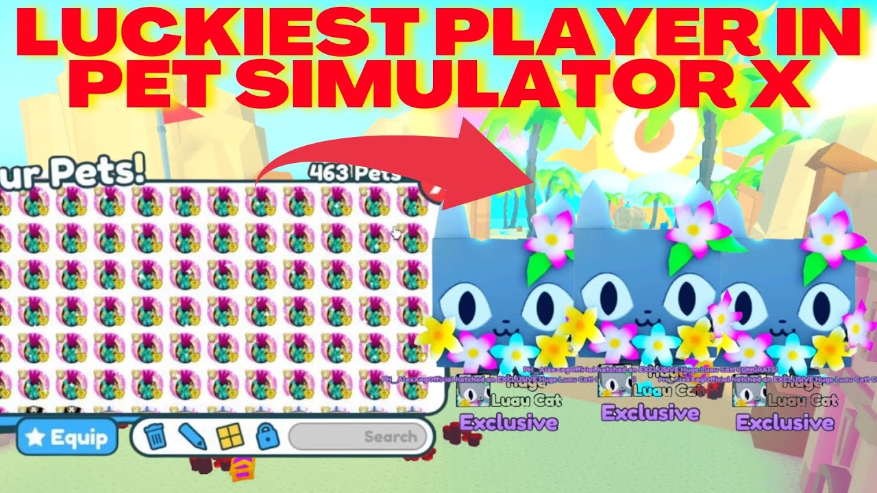 HOW TO BE the LUCKIEST PLAYER in Pet Simulator X - Roblox - YouTube