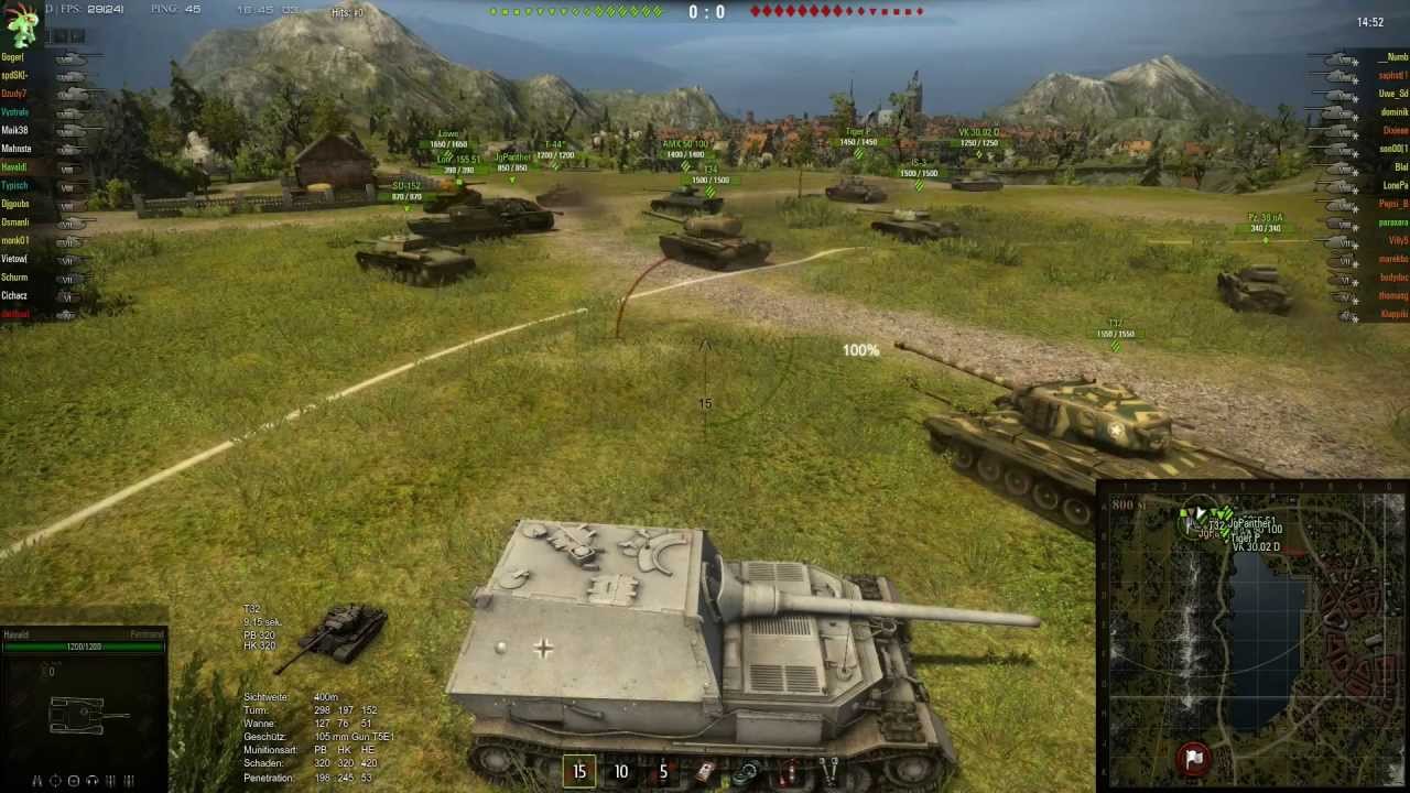 WoT World of Tanks Elite Gameplay Ferdinand & Jagdpanther 2 Runde 26 ...