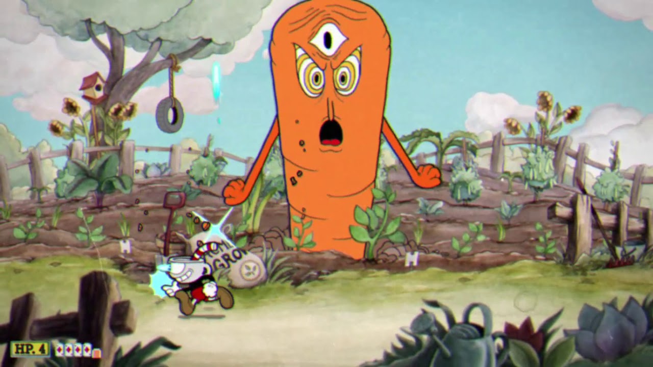 Cuphead Carrot/Potato Level - YouTube
