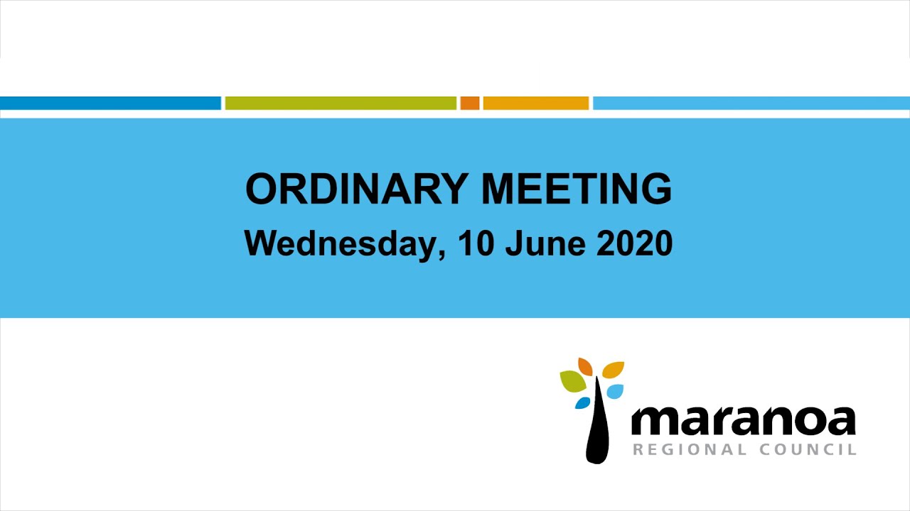 Maranoa Regional Council - Ordinary Meeting - 10 June 2020 - YouTube