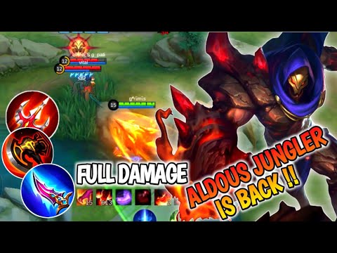 ALDOUS JUNGLER IS BACK !! ALDOUS DAMAGE BUILD 2024 !! MOBILE LEGENDS ...