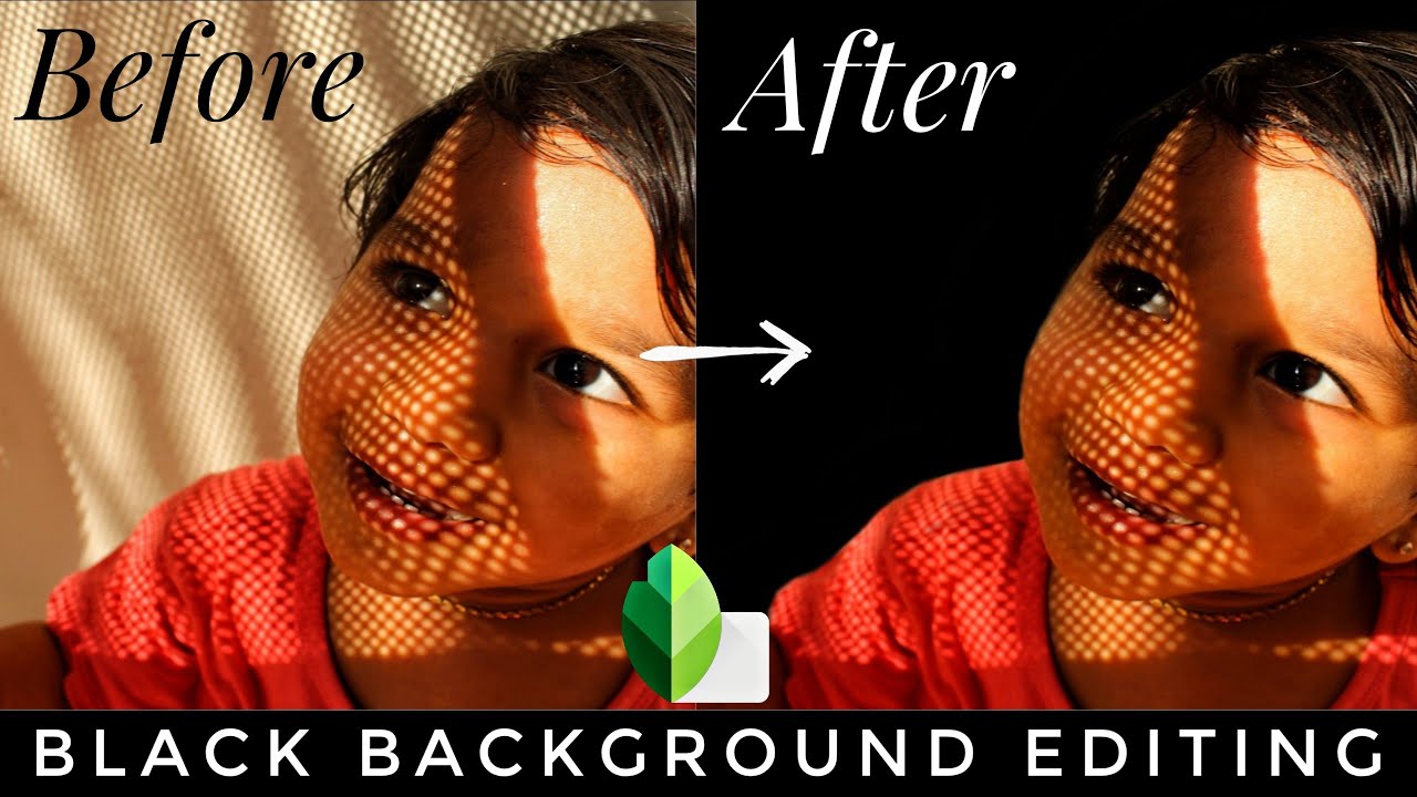 BLACK BACKGROUND EDITING | Snapseed Editing Tutorial | - YouTube
