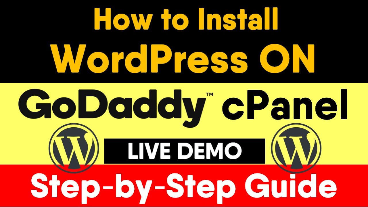 How To Install WordPress On GoDaddy Web Hosting CPanel 2020 GoDaddy WordPress Install Hindi How To Install WordPress On GoDaddy Web Hosting CPanel 2020 GoDaddy WordPress Install Hindi