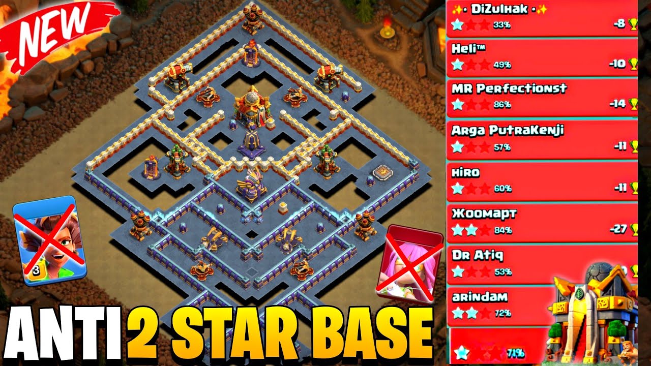 NEW *OP* TOP 07 TH16 LEGEND+WAR BASE LINK ! ANTI 2 STAR BASE TH16 ...