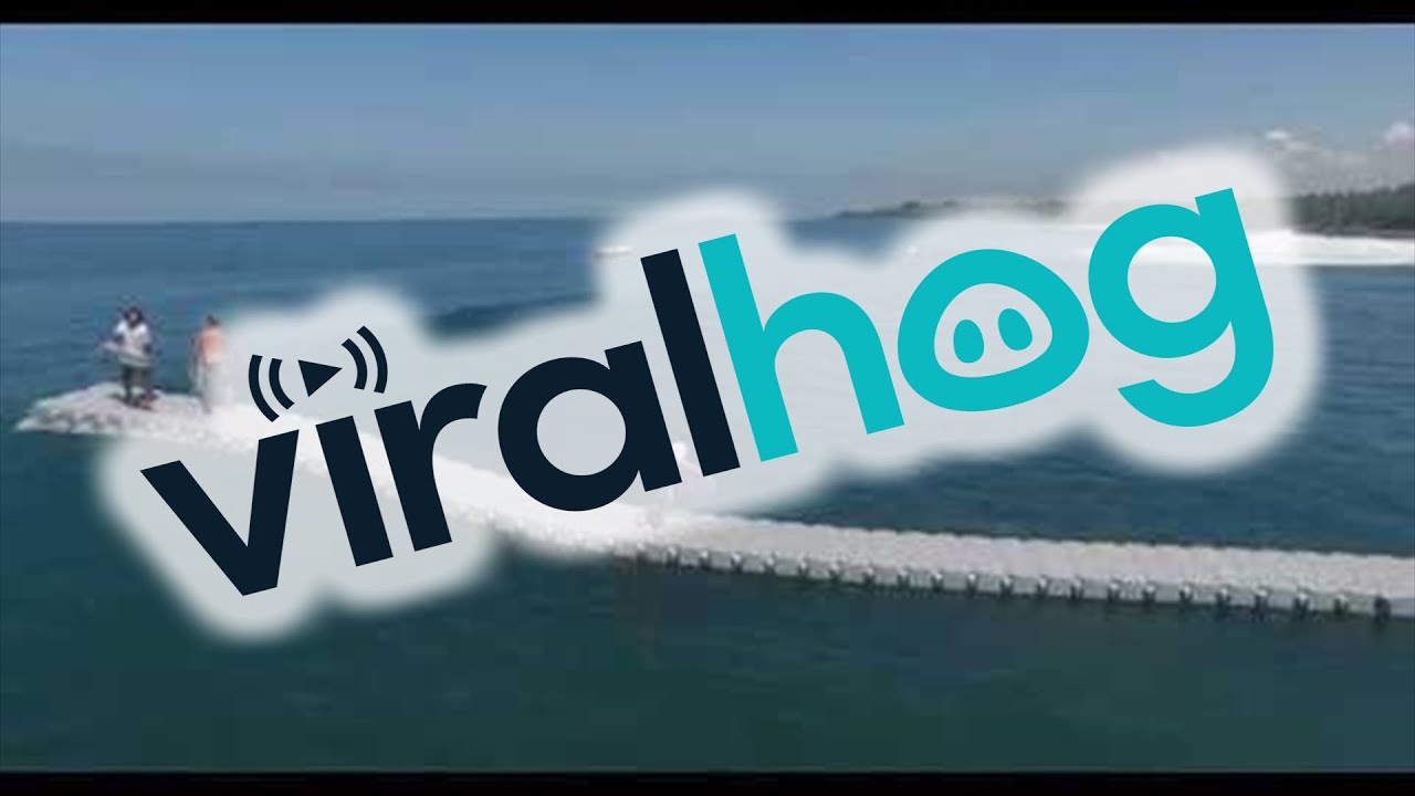 Riding the Waves on a Surf Dock || ViralHog - YouTube