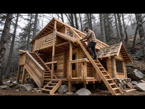 Adam Ormanda En Büyük Bushcraft Evini 90 Günde İnşa Etti | Baştan Sona
