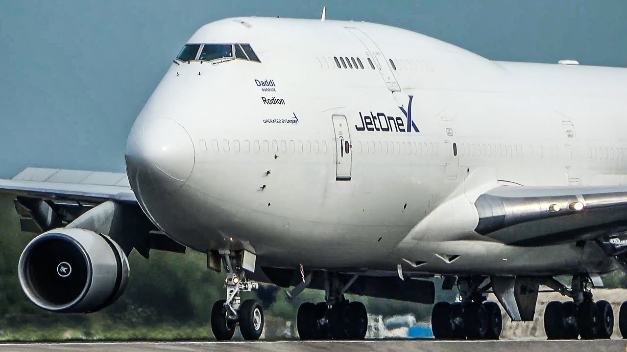 BOEING 747 FAST TAKEOFF - 12 B747 Landings + Departures (4K) - YouTube