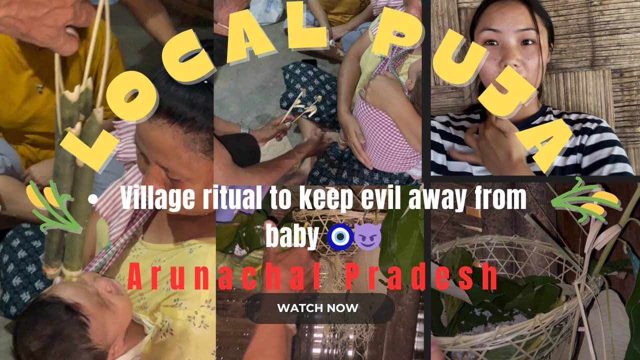 Powerful tribal ritual to remove evil eye 👁️||Adi cultural Arunachal ...