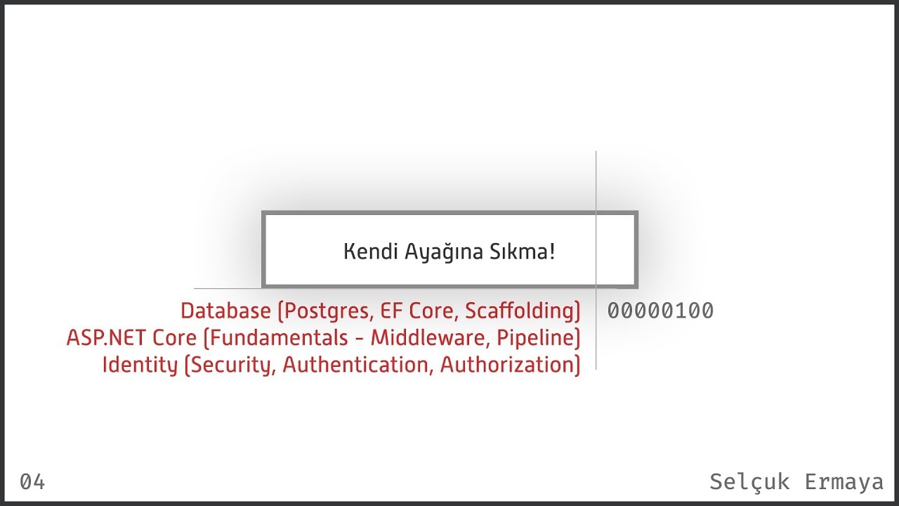 [04] Database, ASP.NET Core Fundamentals, Identity (Security ...