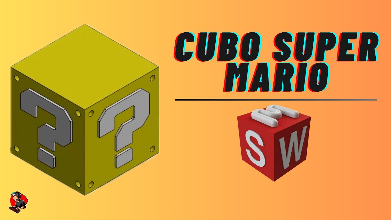 Cubo Super Mario con Solidworks: "Sfide di Design 3D" - YouTube