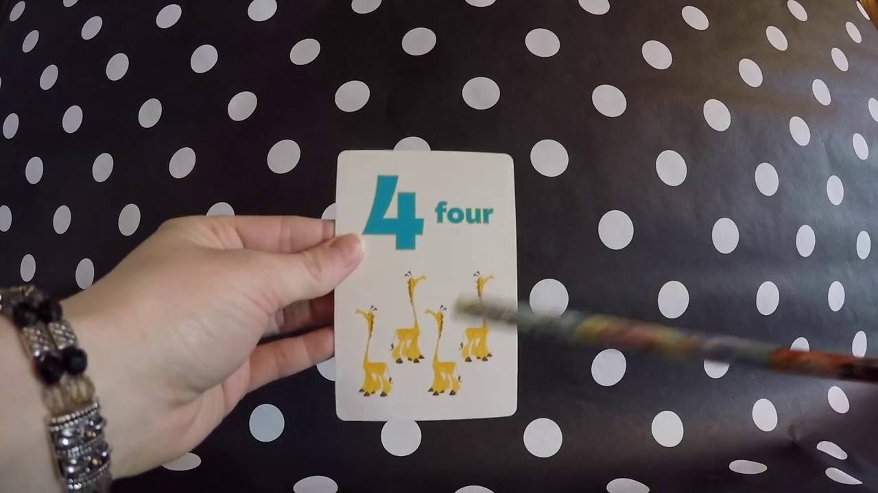 Learning NUMBERS and COUNTING with Flash Cards Toddlers Preschoolers ...
