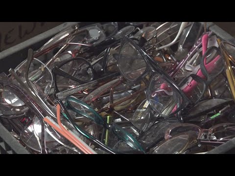 Lions Club collecting old eyeglasses to help community - YouTube