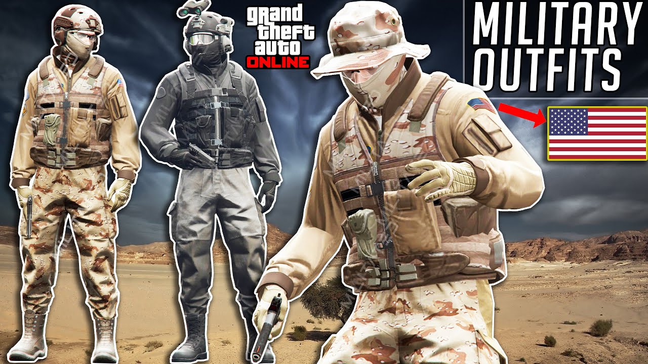 GTA 5 Online Military Outfits PATCHED - YouTube