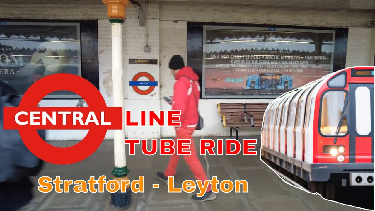 London Underground Tube Ride | Stratford - Leyton - YouTube