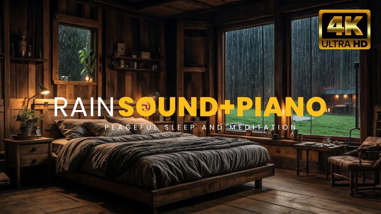 Quick Sleep Fix: Relaxing Music and Rain for Deep Sleep 🌧️🎹 # ...