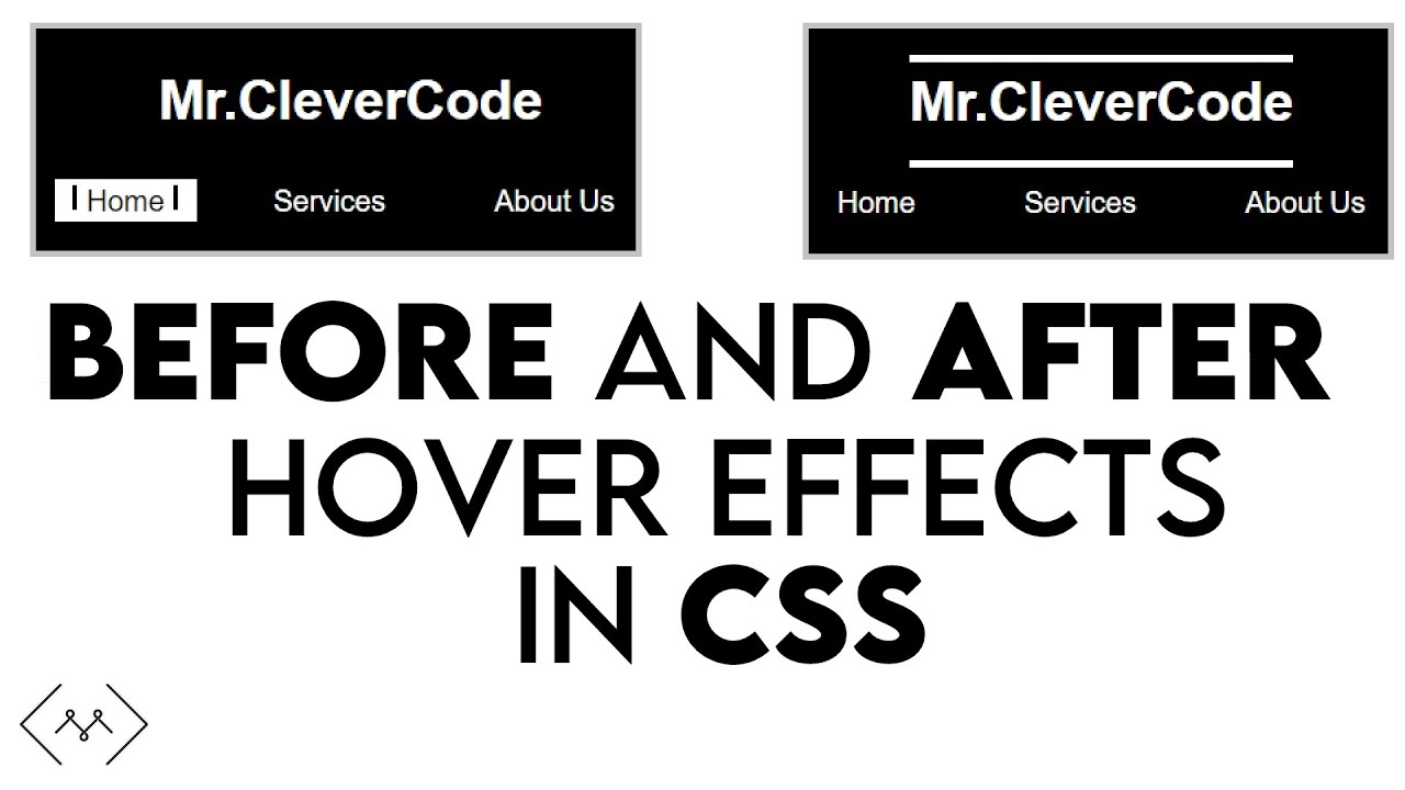 Create a Navigation Bar Using Before & After in CSS 🔥 | Mr.CleverCode - YouTube