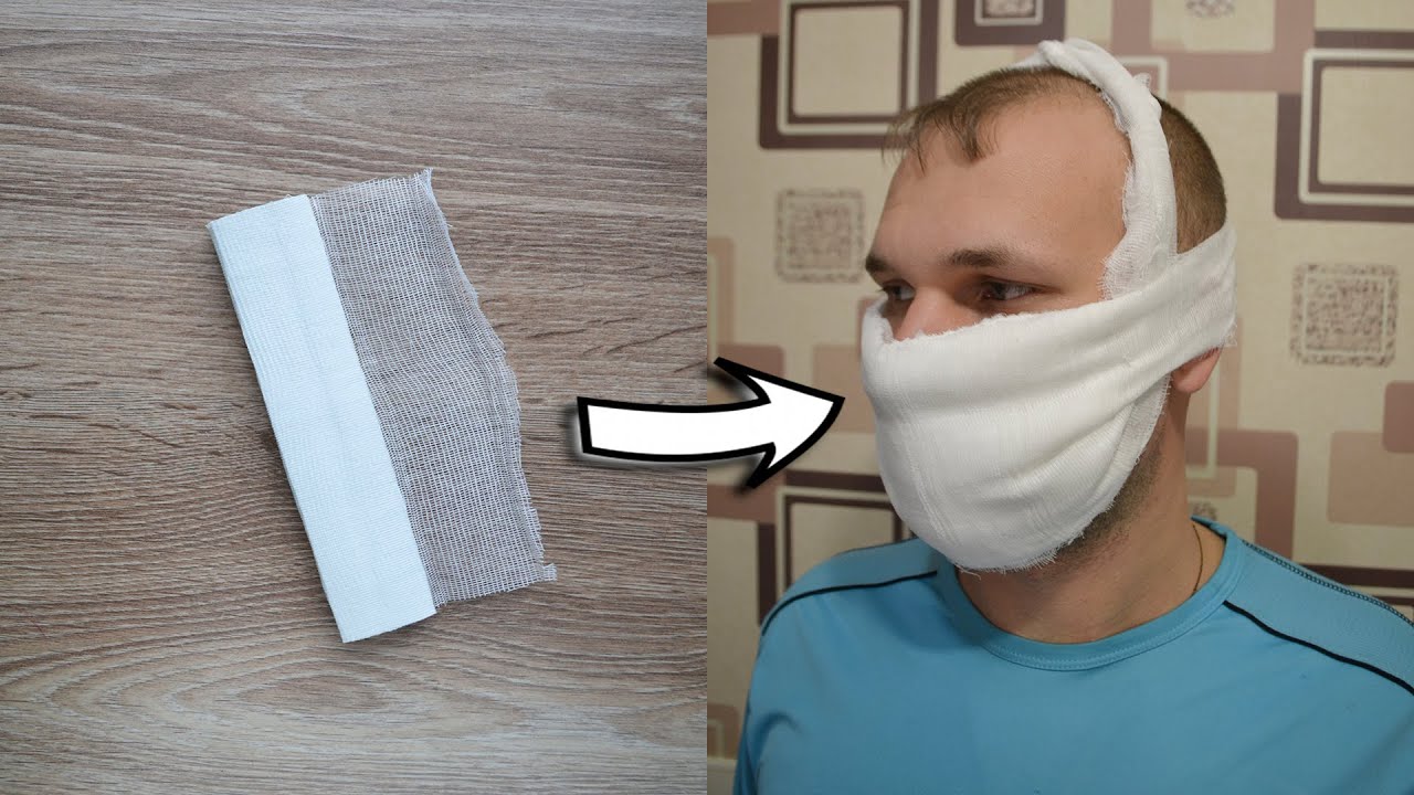 DIY Face Mask | How to make MEDICAL MASK out of BANDAGE and COTTON ...