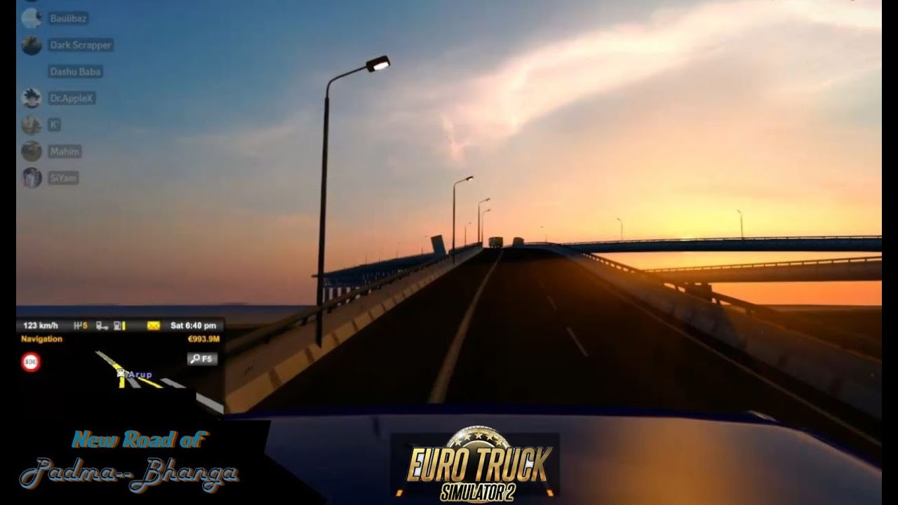 Travelling the new beautiful Roads from Padma Setu---Bhanga|MBD V6|ETS2 ...