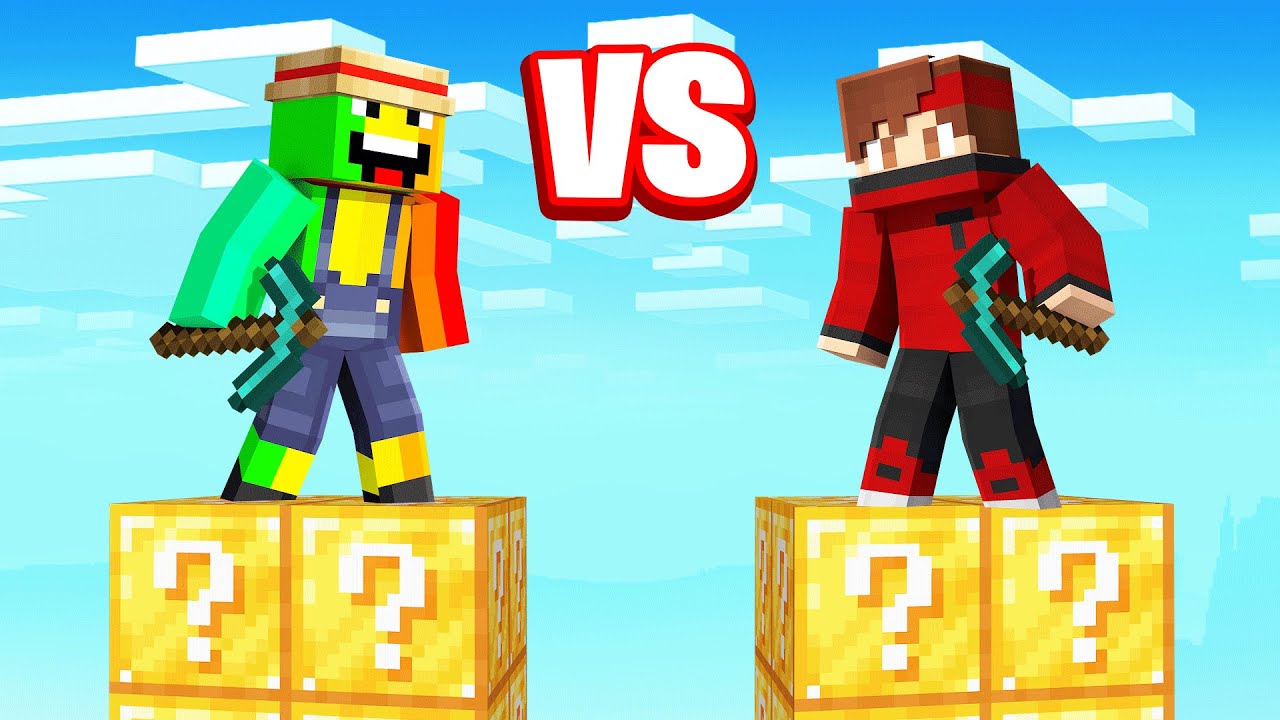 COURSE De LUCKY BLOCK Avec TALCADO Sur MINECRAFT ! - YouTube