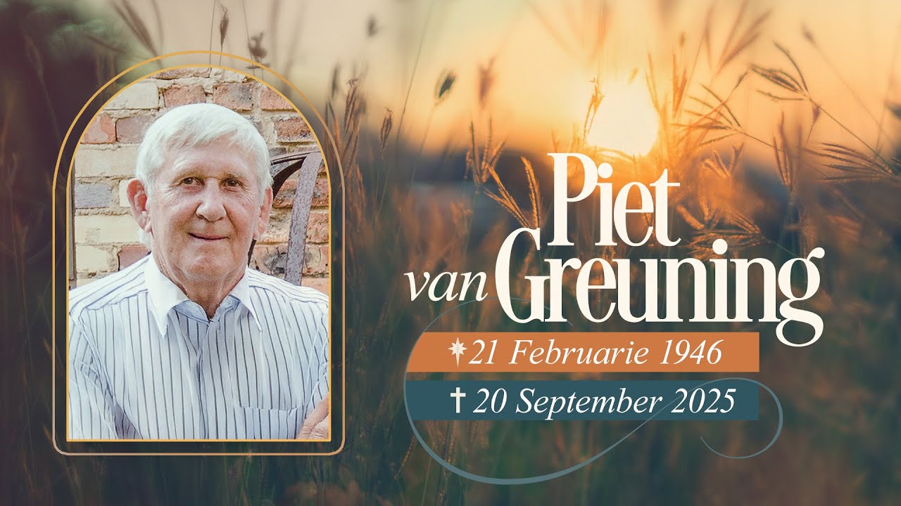 Gedenkdiens van Piet van Greuning - YouTube