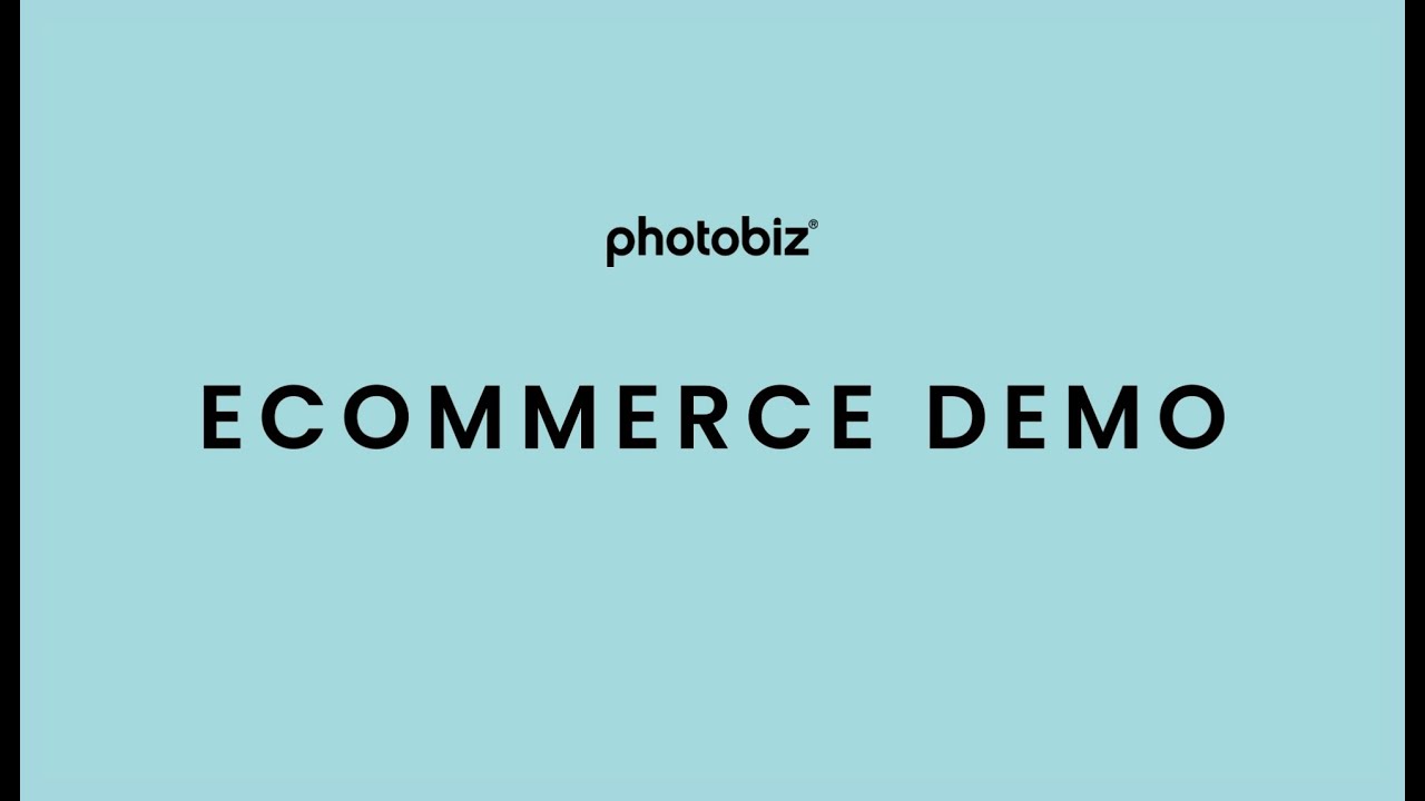 PhotoBiz - Ecommerce Demo - YouTube