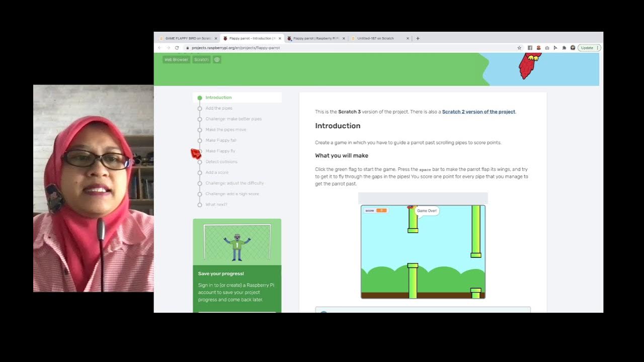 Cara Membuat Game Flappy Bird Dasar Dengan Scratch Coding - YouTube