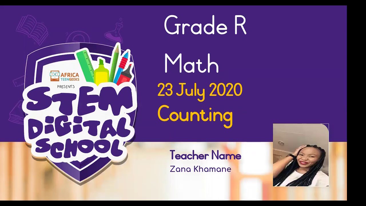 Grade R - Maths | 23 July 2020 | Counting - YouTube