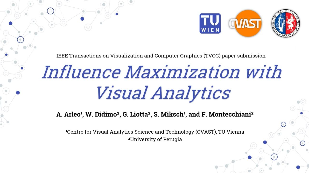 Visual Analytics for Influence Maximization (VAIM) - YouTube