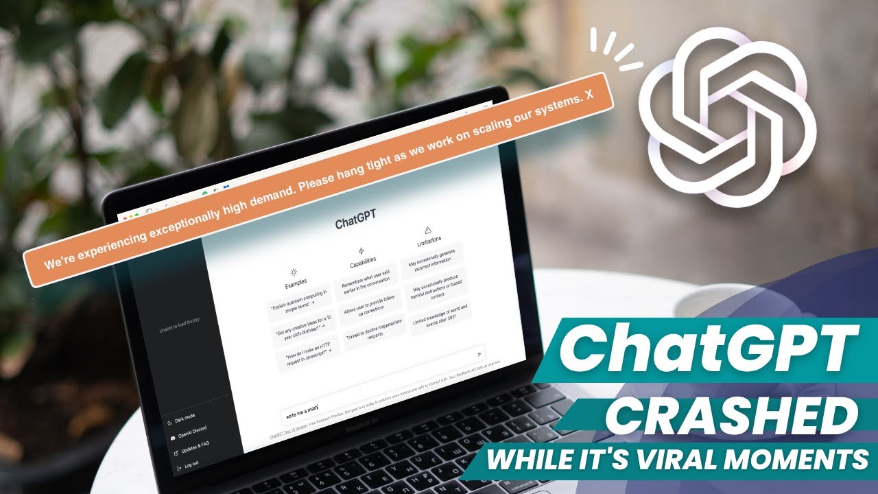 Chat GPT crashed while it's viral moments - YouTube