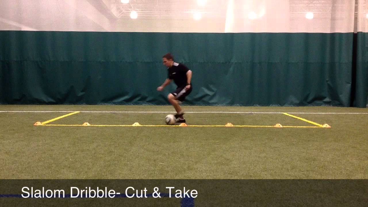 Slalom Dribble- Cut & Take - YouTube