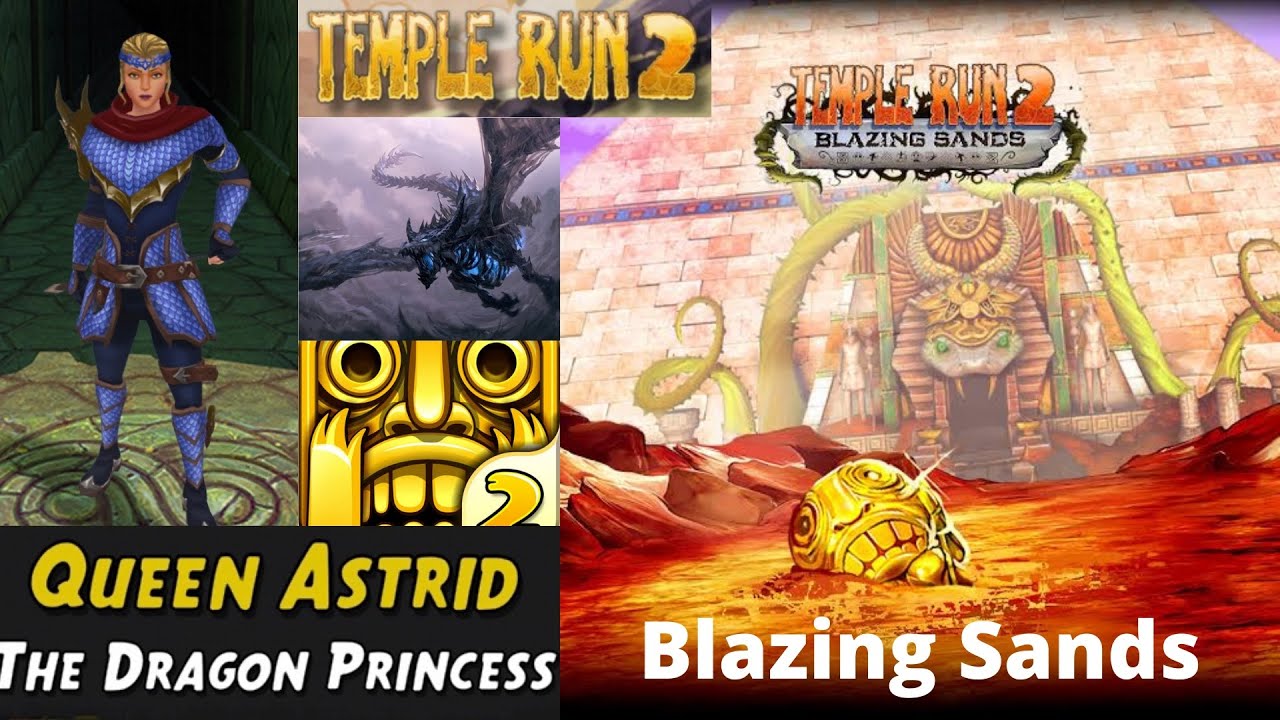 Queen Astrid The Dragon Princess - Blazing Sands - Temple Run 2 - YouTube