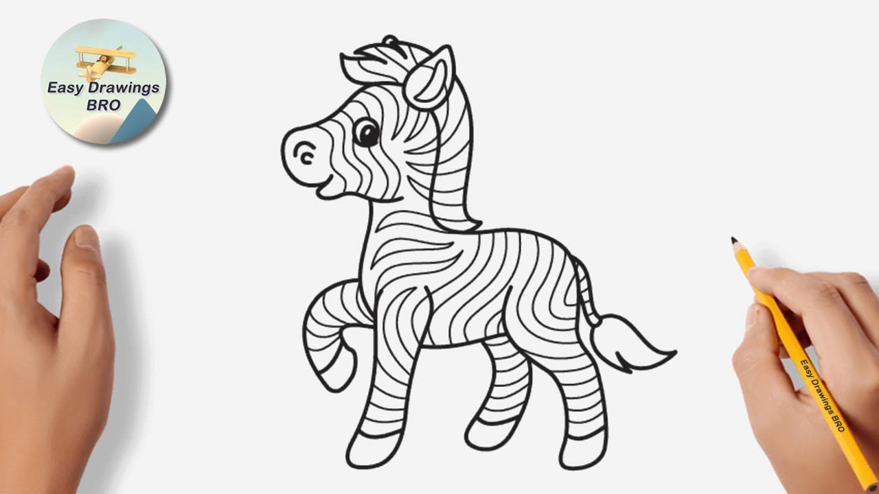 Drawing Zebra Tutorial How To Draw A Baby Zebra Easy Drawings BRO drawing-zebra-tutorial-how-to-draw-a-baby-zebra-easy-drawings-bro
