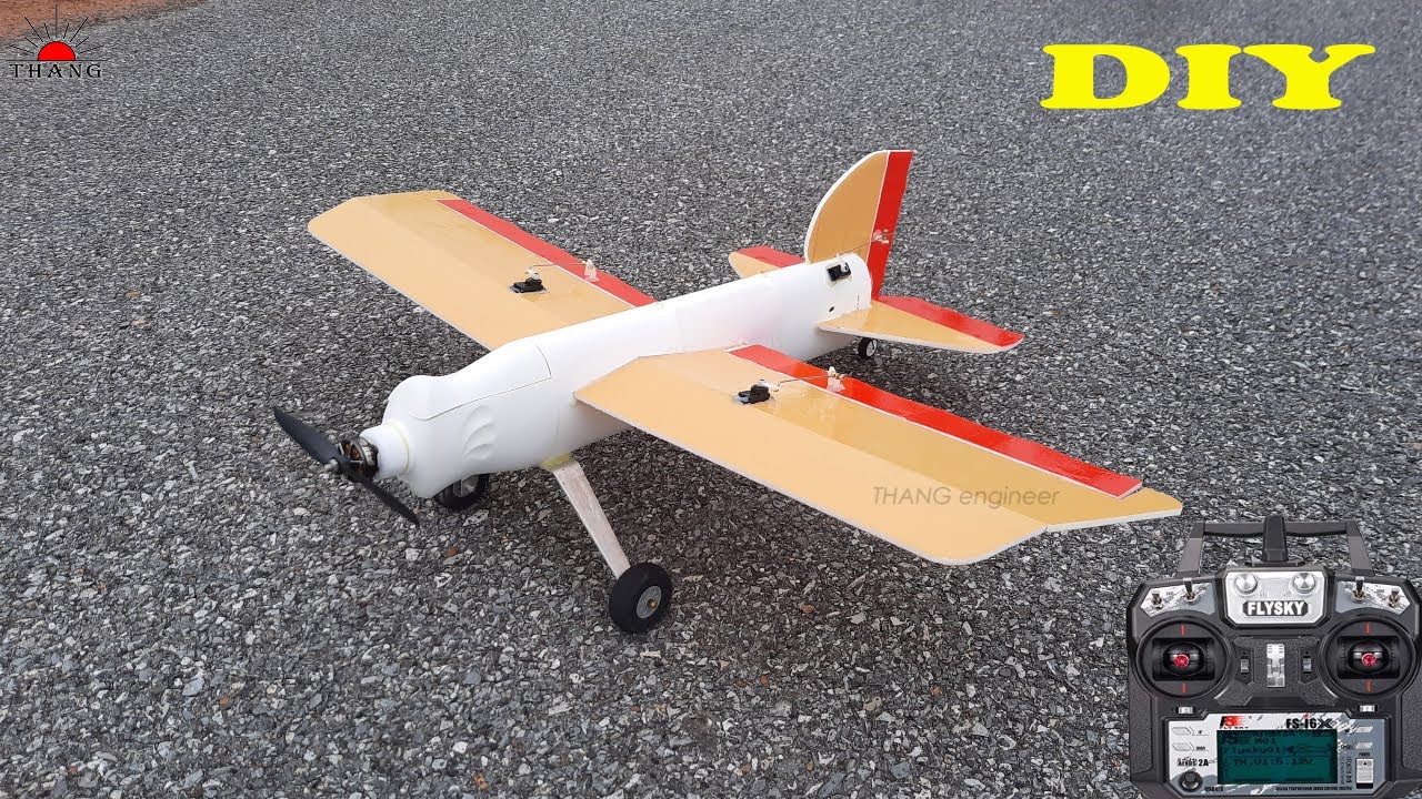 How to make an Airplane from Waste Plastic Bottles | 100% flying - YouTube