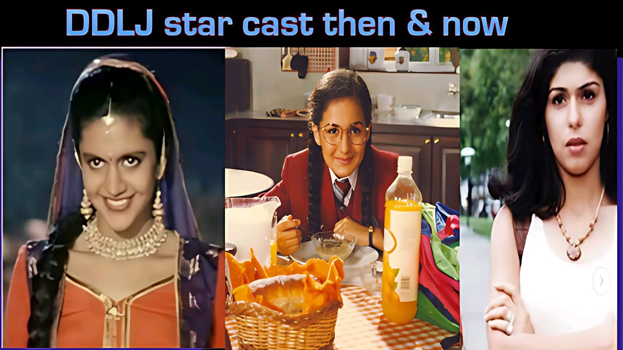 DDLJ Movie Cast Then and Now | Shahrukh Khan, Kajol & More | Then vs ...