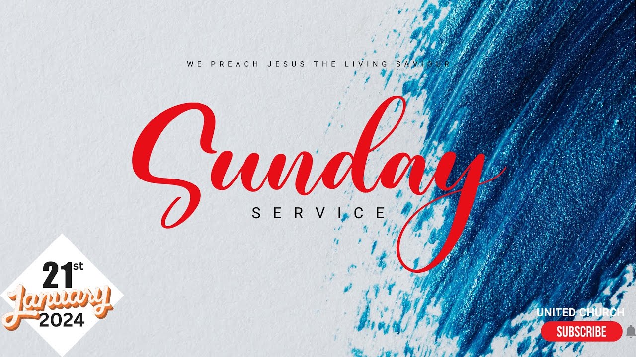 Sunday Sunday || 21st January 2024 || United Church Malkapuram || - YouTube